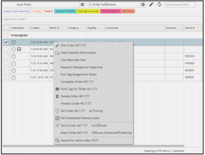 Where to Edit and Adjust Orders